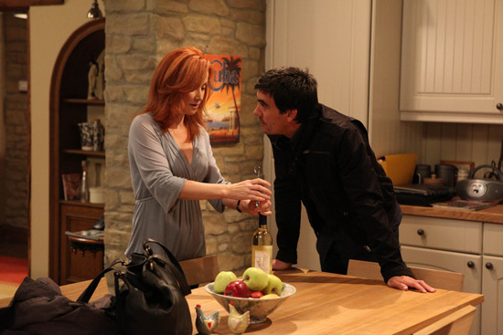 Tabledancing Sam, Faye and Cain kiss, and nakedness