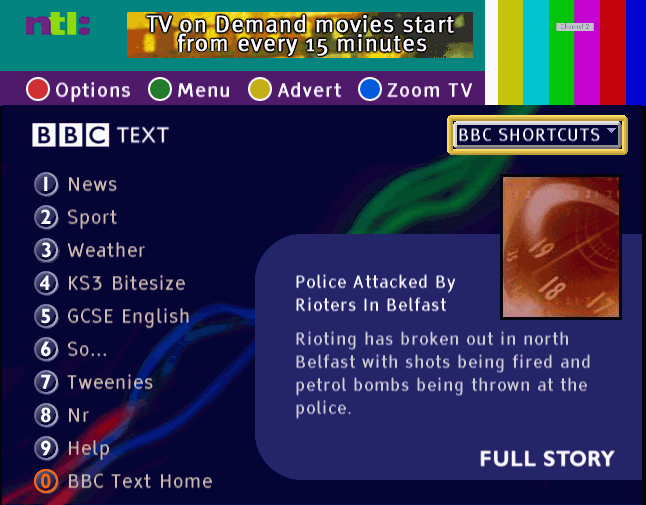 BBC Text launches on ntl digitalplus