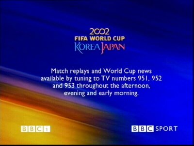 Telewest Broadband - World Cup 2002: 95x channels