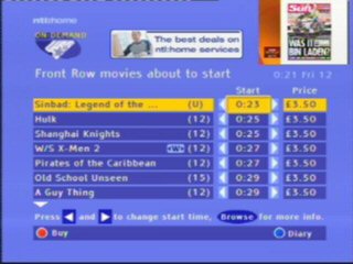 ntl Langley CR3: Front Row events about to start