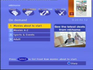 ntl Langley CR3: On demand menu