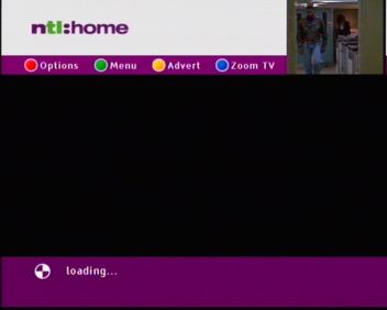 ntl:home Interactive TV - loading