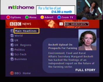 ntl:home Interactive TV - BBCi News
