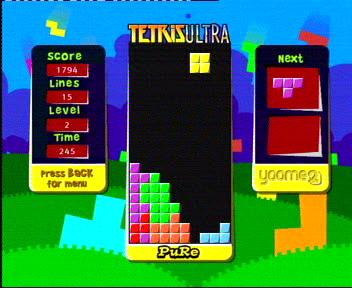 Tetris - play screen