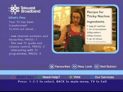 Telewest Broadband - Liberate 1.2 help: what's new