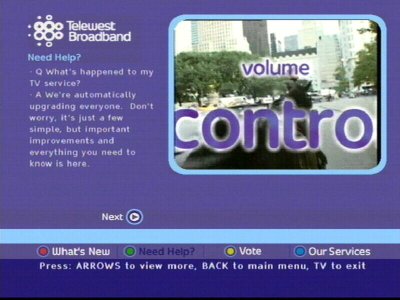 Telewest Broadband - Liberate 1.2 help: more help