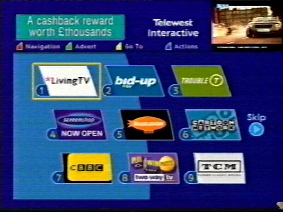 Telewest Broadband Active Digital - channels