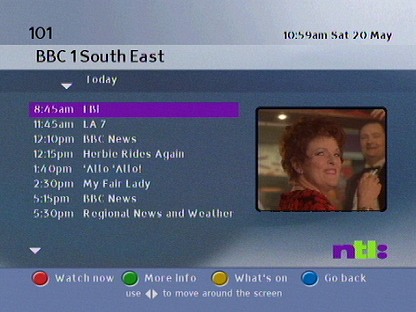 ntl v3.28 - EPG list