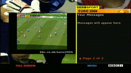 BBCi Euro 2004 - Messages