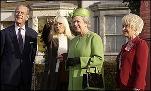 Queen's visit to EastEnders set