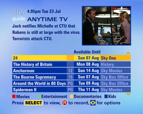 In Pictures: Sky Anytime TV preview