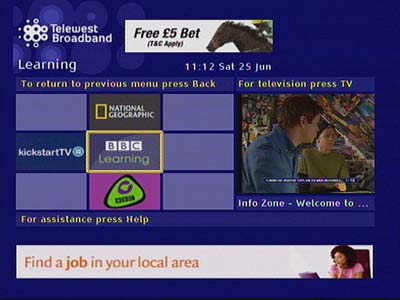 Telewest Broadband: 10 Learning