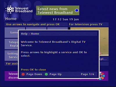 Telewest Broadband: 02 Help
