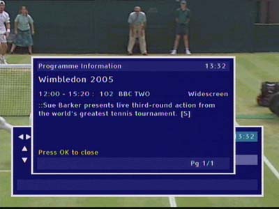 Telewest Broadband: 02 Programme Information