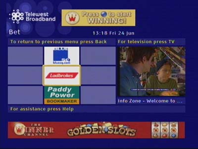 Telewest Broadband: 23 Bet