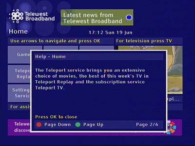 Telewest Broadband: 03 Help p2