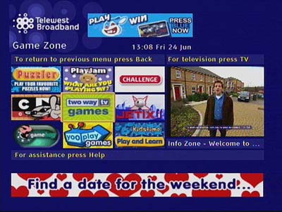 Telewest Broadband: 04 Gamezone