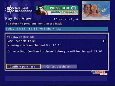 Telewest Broadband: 04 PPV selected