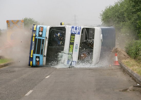In Pictures: The Bus Crash