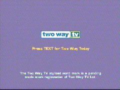 Two Way TV - Channel test